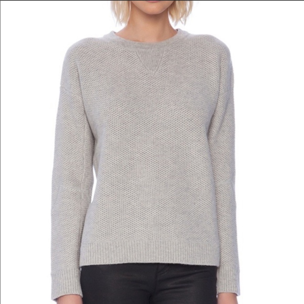 Vince. Honeycomb Knit Yak And Wool Sweater - Gem